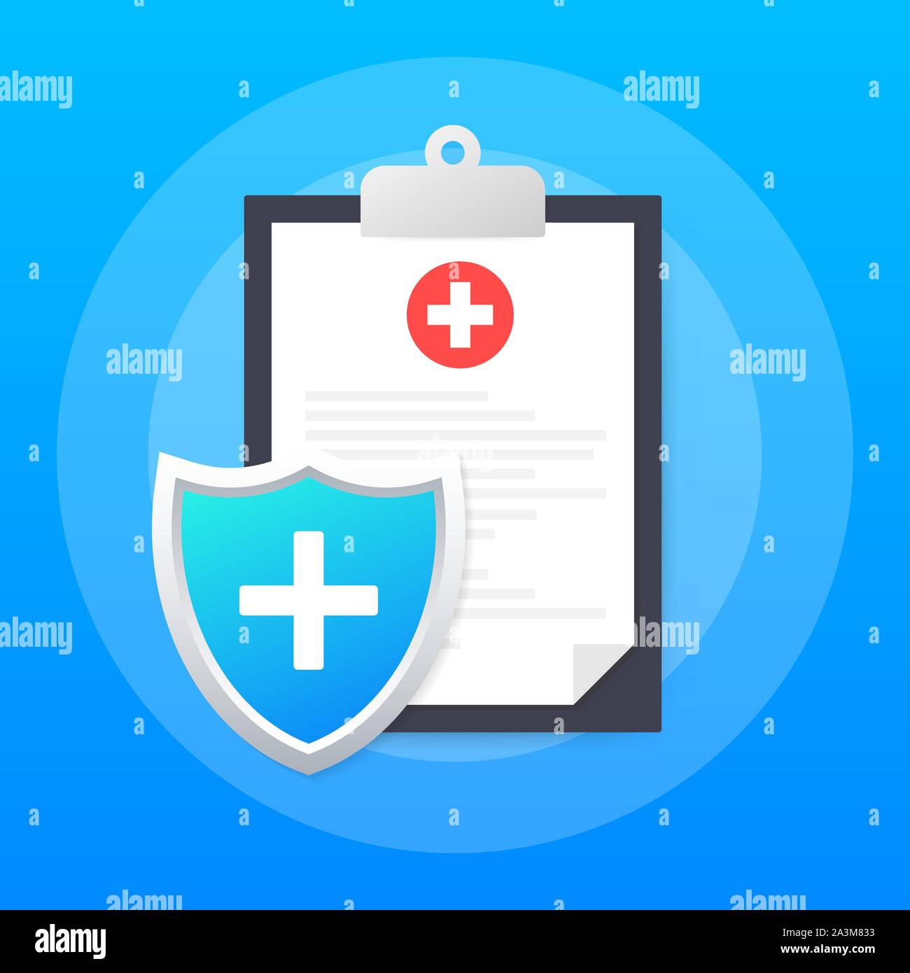 Health insurance. Medical protection, medical insurance concepts. Flat ...