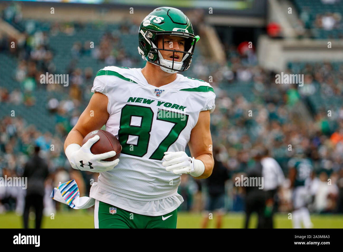 October 6, 2019: New York Jets tight end Daniel Brown (87) in action ...