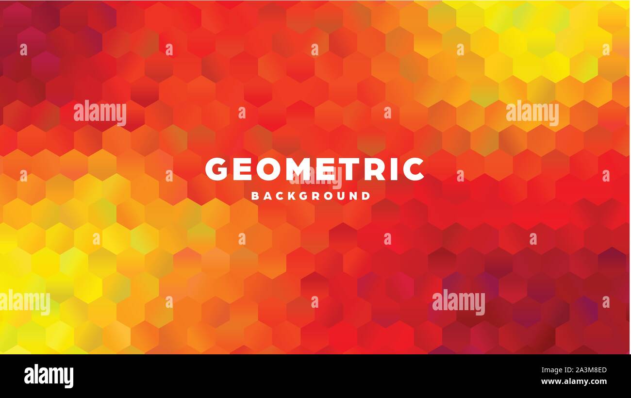Hexagonal polygonal abstract background. Colorful triangle gradient ...