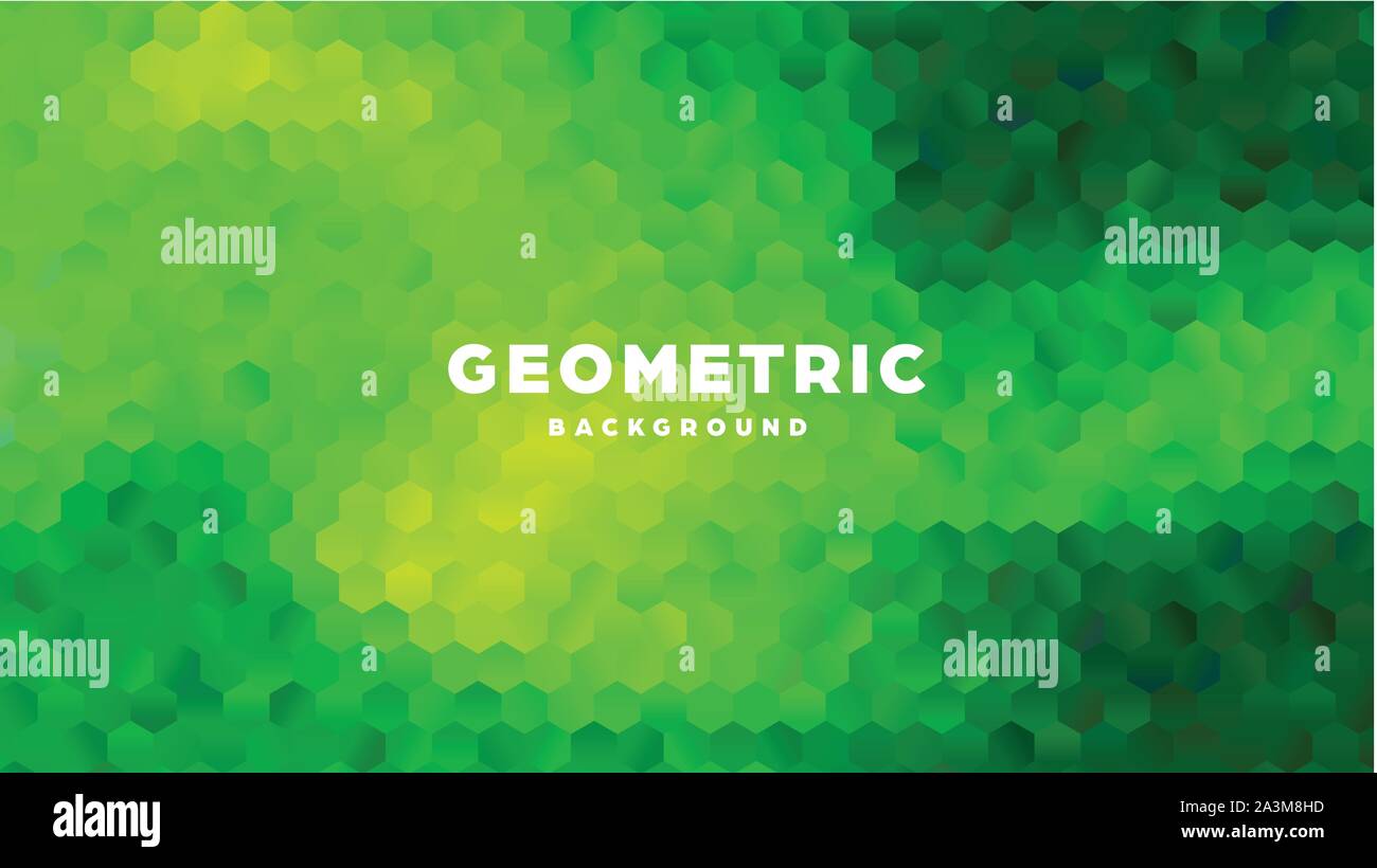 Hexagonal polygonal abstract background. Colorful triangle gradient design. Low poly hexagon ...