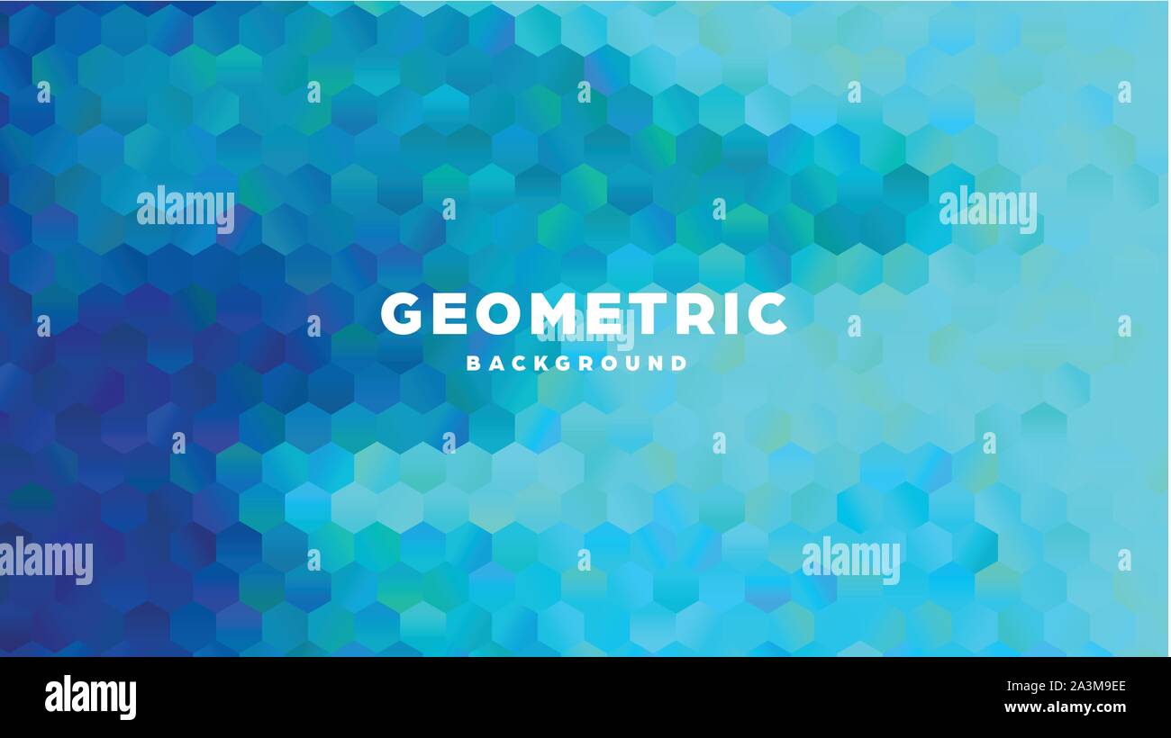 Hexagonal polygonal abstract background. Colorful triangle gradient design. Low poly hexagon ...
