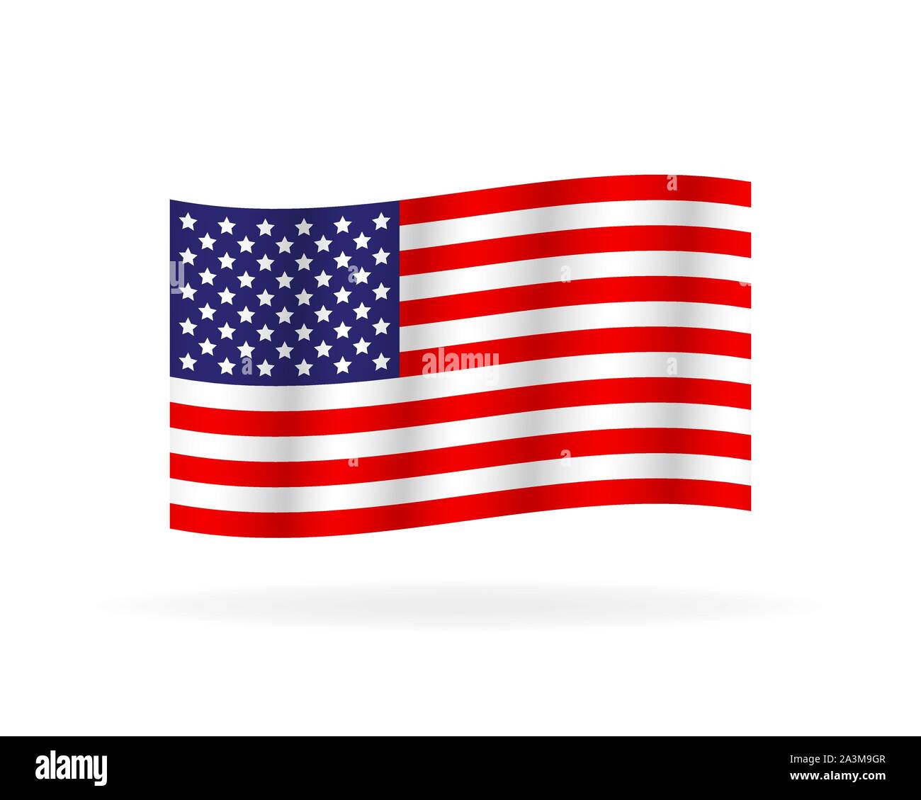 Folded american flag Stock Vector Images - Alamy