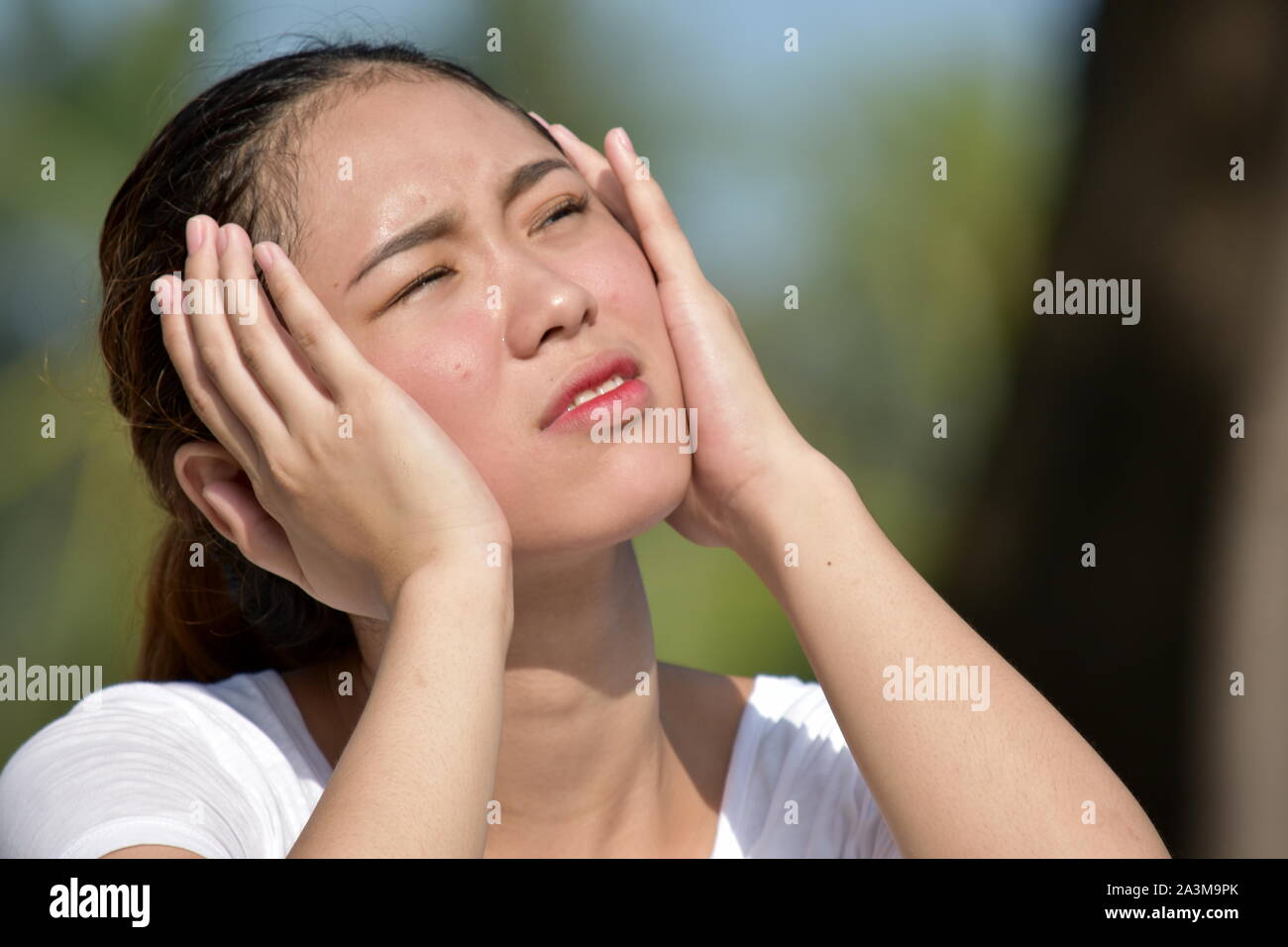 Silent Pretty Filipina Person Stock Photo - Alamy