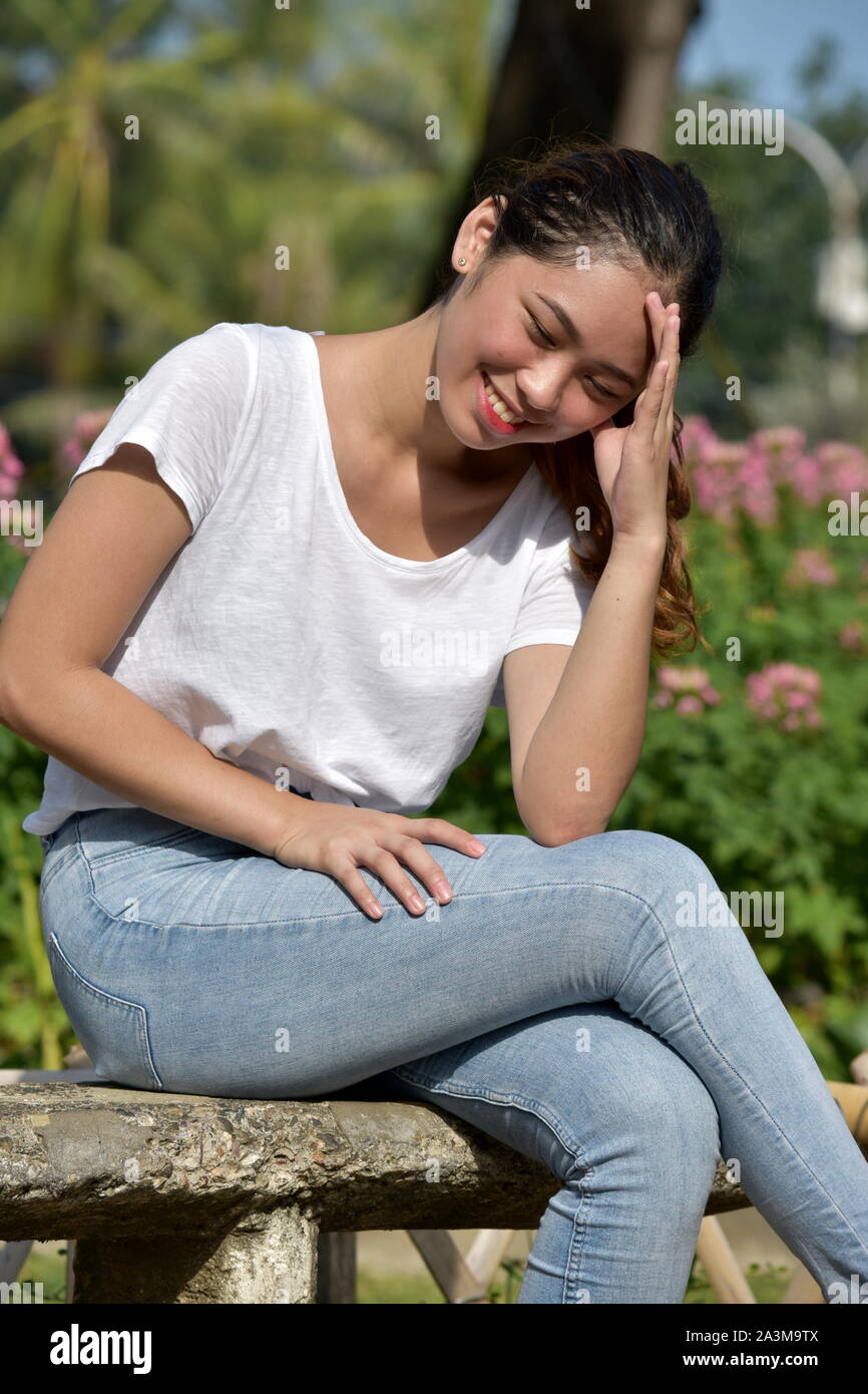 Contemplative Adult Female Stock Photo - Alamy