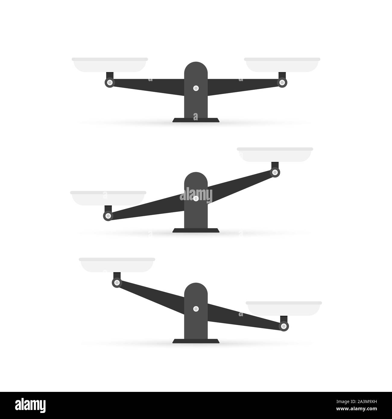 Scales icon. Libra isolated on white background. Vector illustration ...