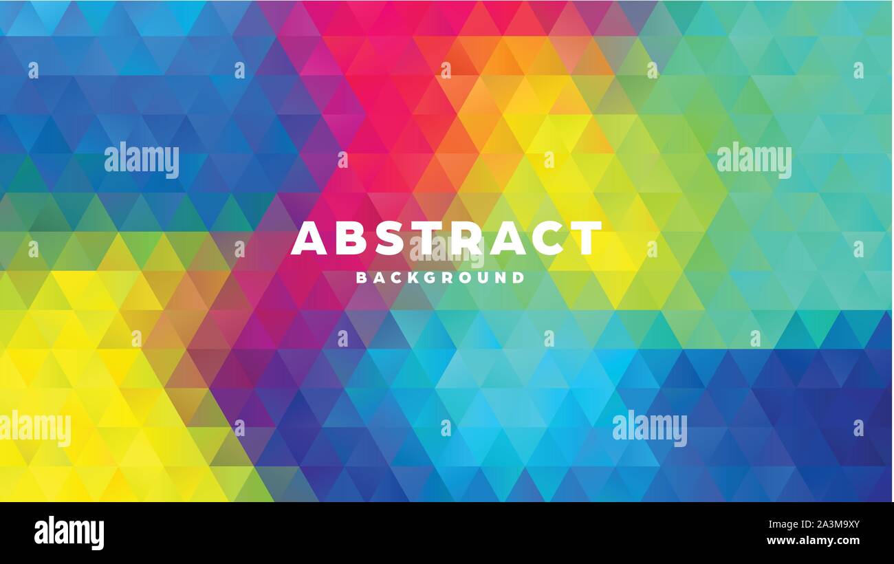 Triangle polygonal abstract background. Colorful gradient design. Low ...