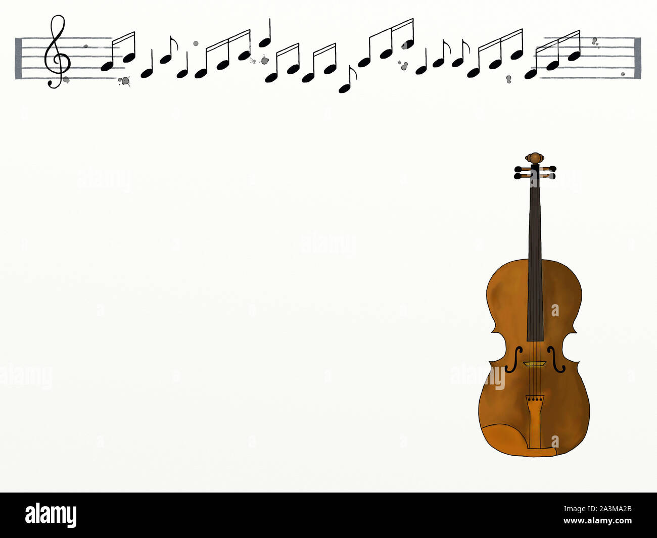 Background music notes violin hi-res stock photography and images - Alamy