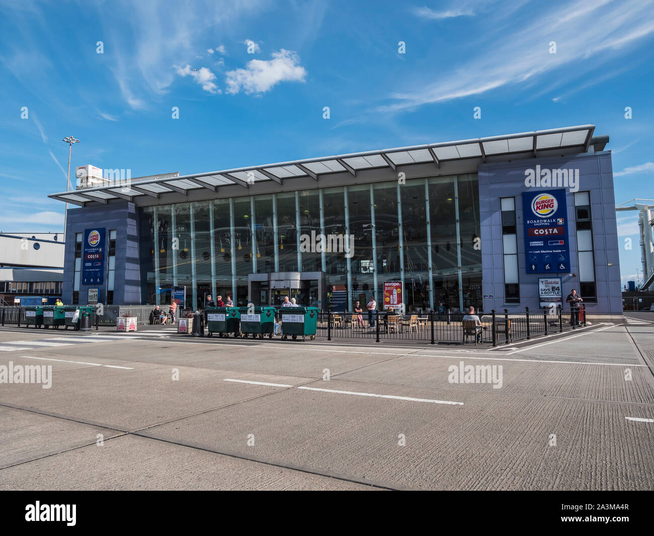 The port of Dover transport terminal for the ferry crossing between ...