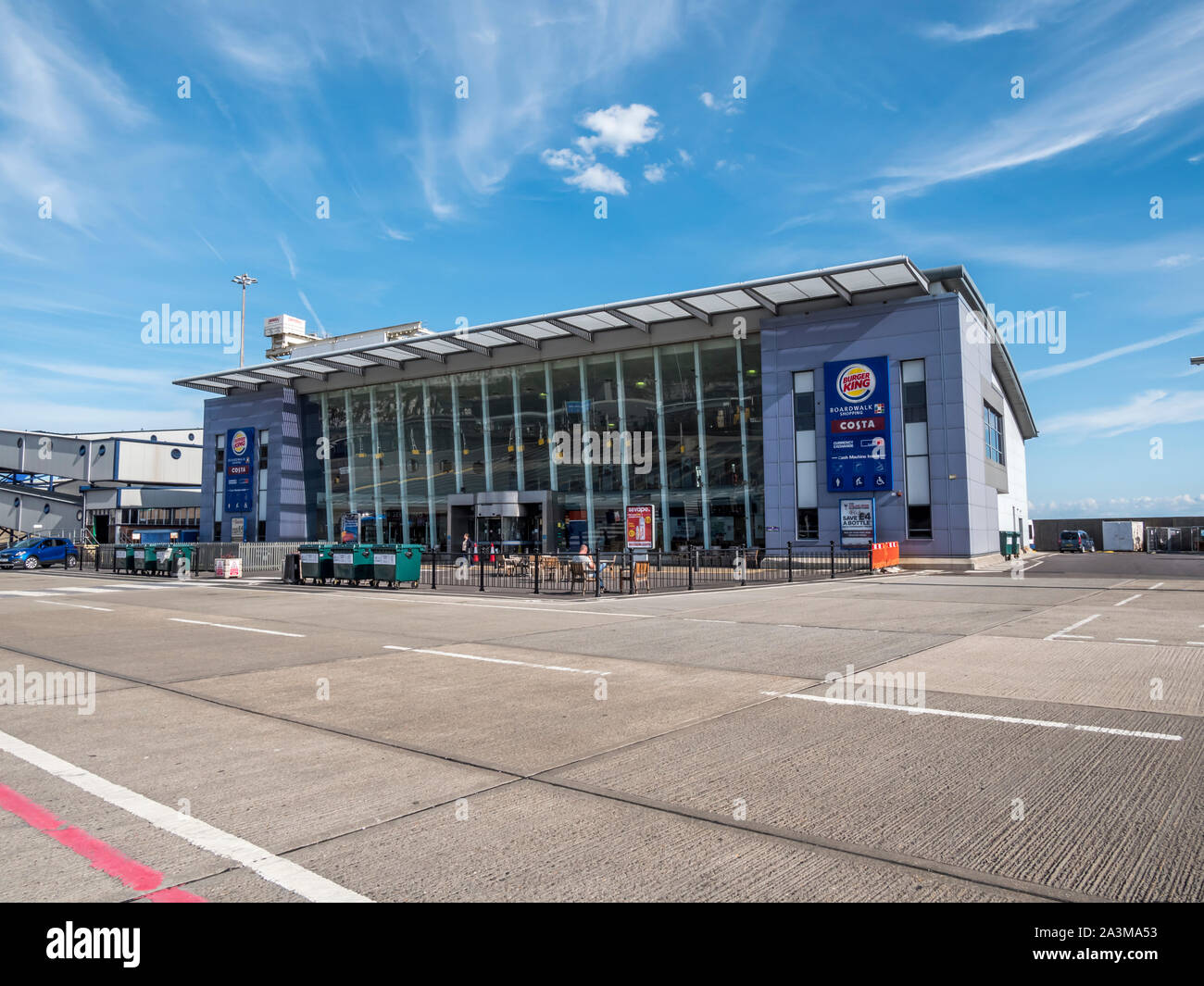 The port of Dover transport terminal for the ferry crossing between ...