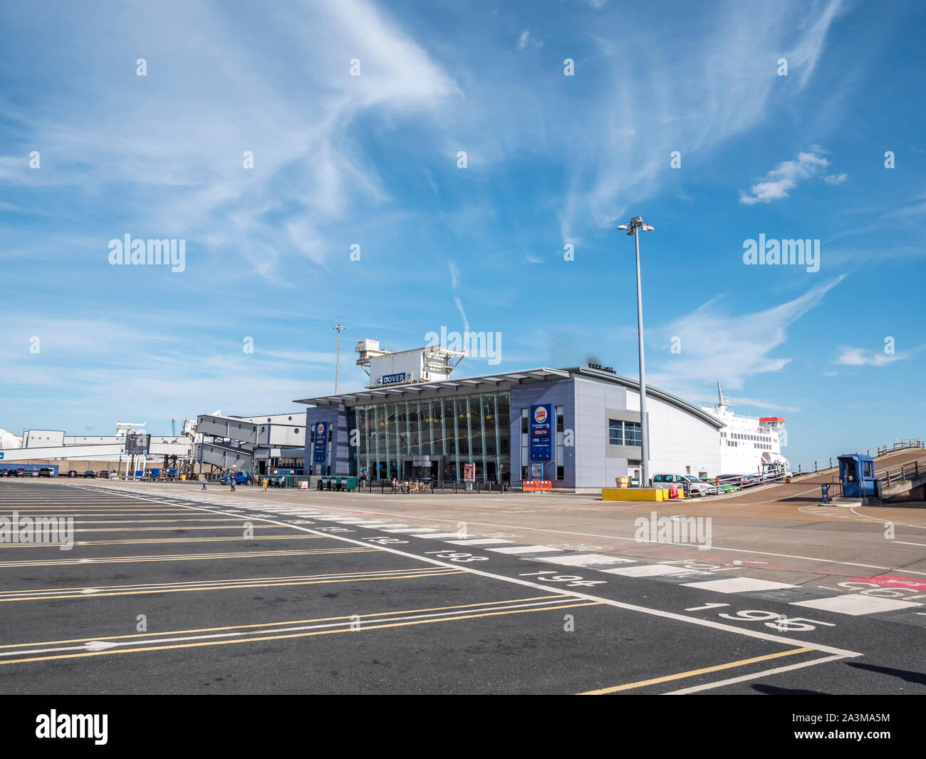 The port of Dover transport terminal for the ferry crossing between ...