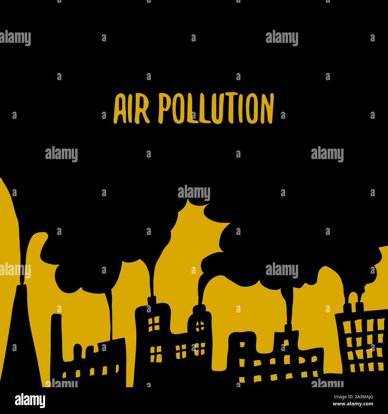 Fumes air pollution Stock Vector Images - Alamy