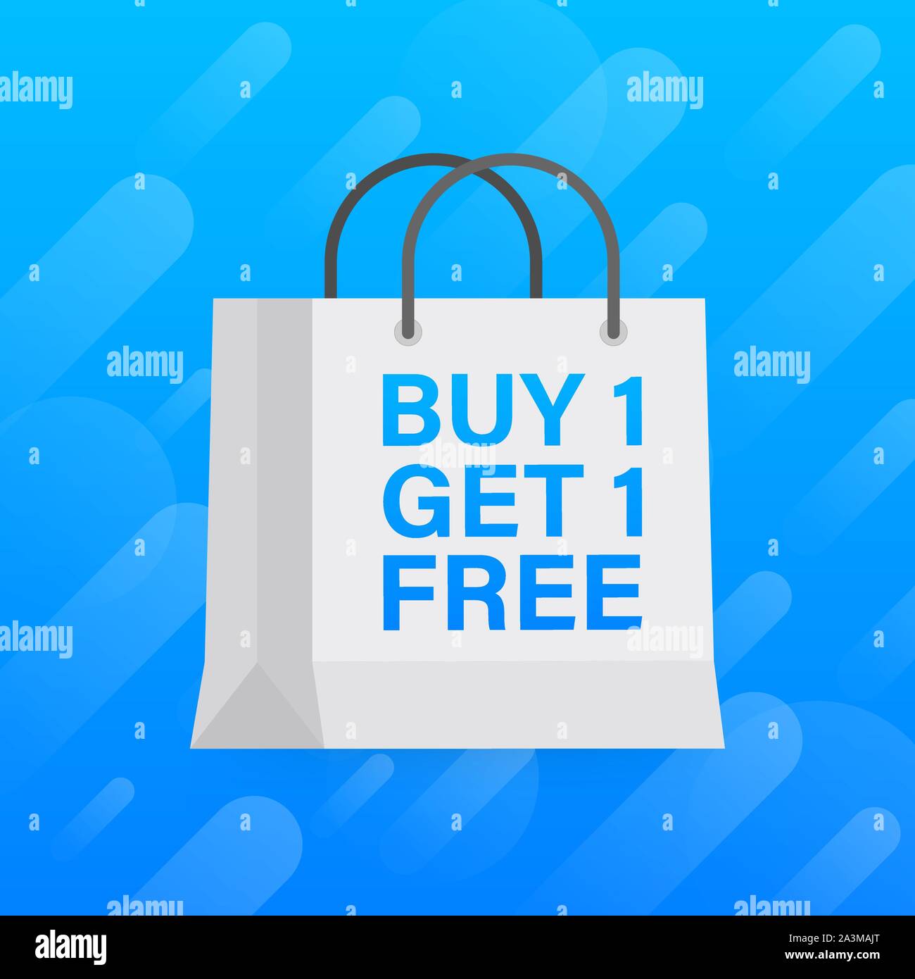Buy 1 Get 1 Free, sale tag, banner design template. Vector illustration Stock Vector Image & Art ...
