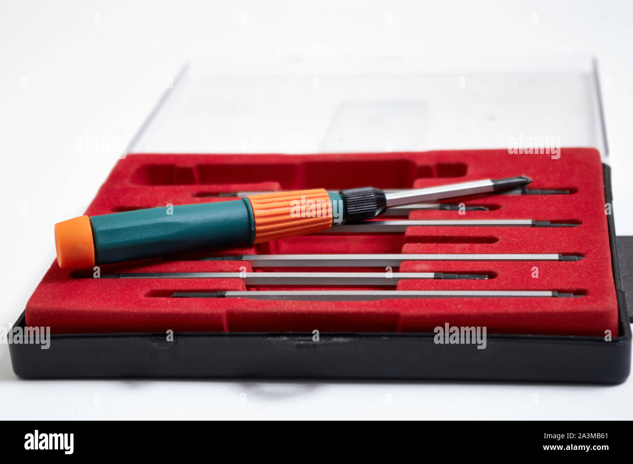 Screwdriver set with interchangeable bits Stock Photo - Alamy