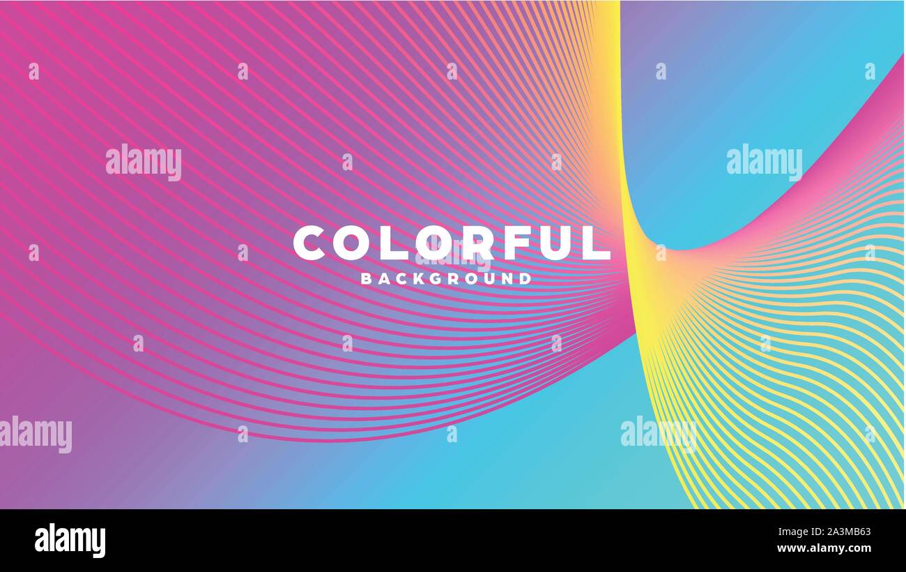 Modern minimal colorful abstract background, lines and geometric shapes ...