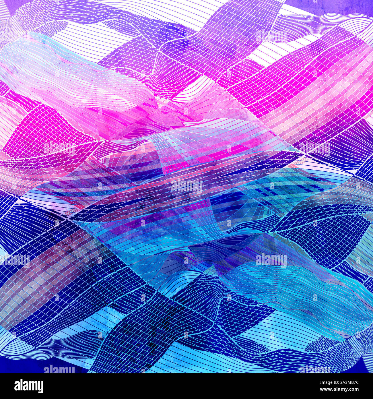 Abstract watercolor bright background with different colorful wave ...