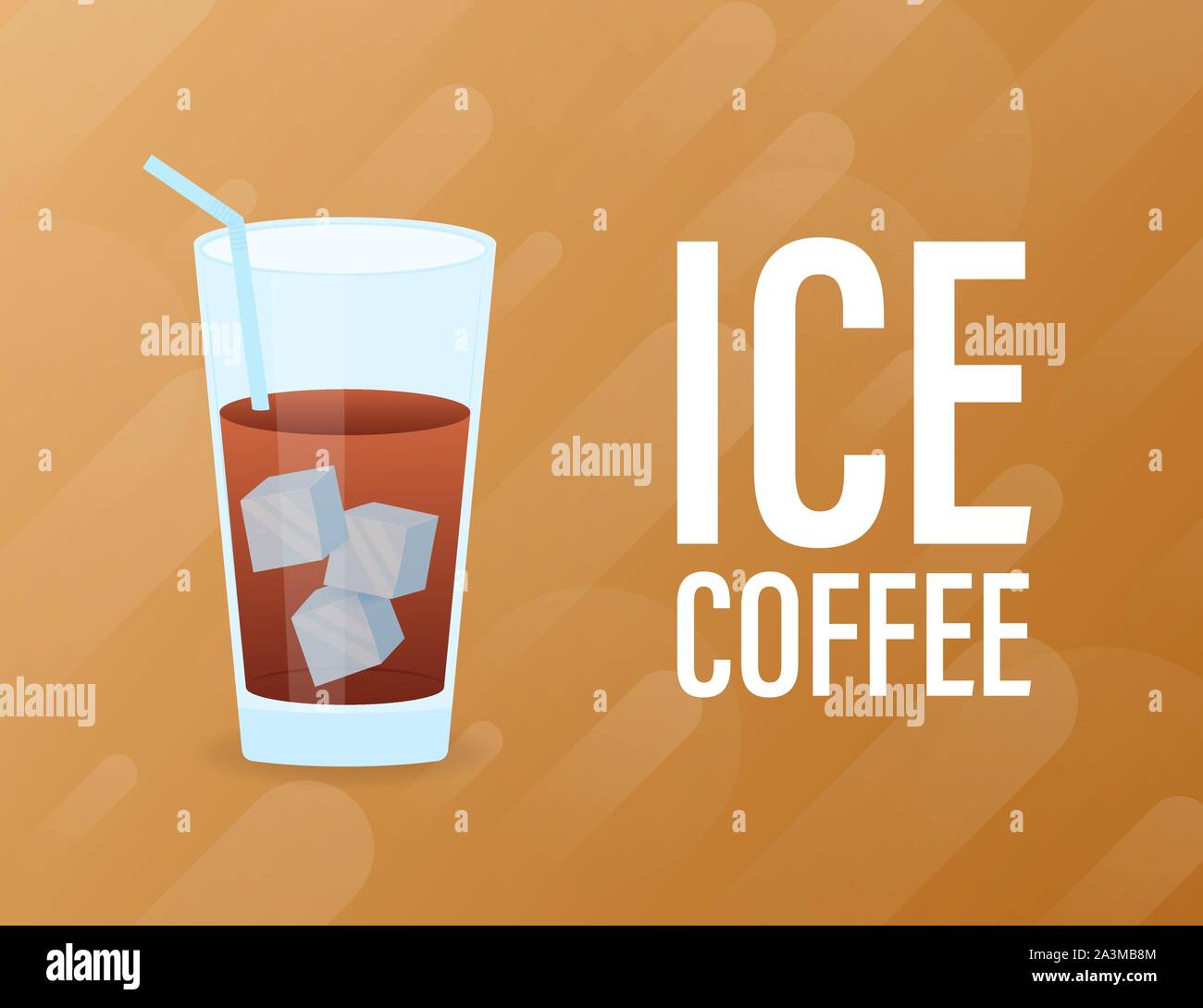 Cold brew iced coffee. Vector illustration Stock Vector Image & Art - Alamy