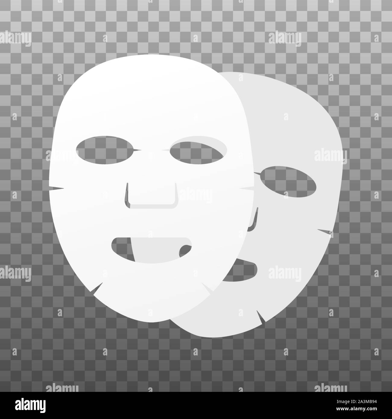 Facial mask flat icon. Medicine, cosmetology and health care. Vector ...