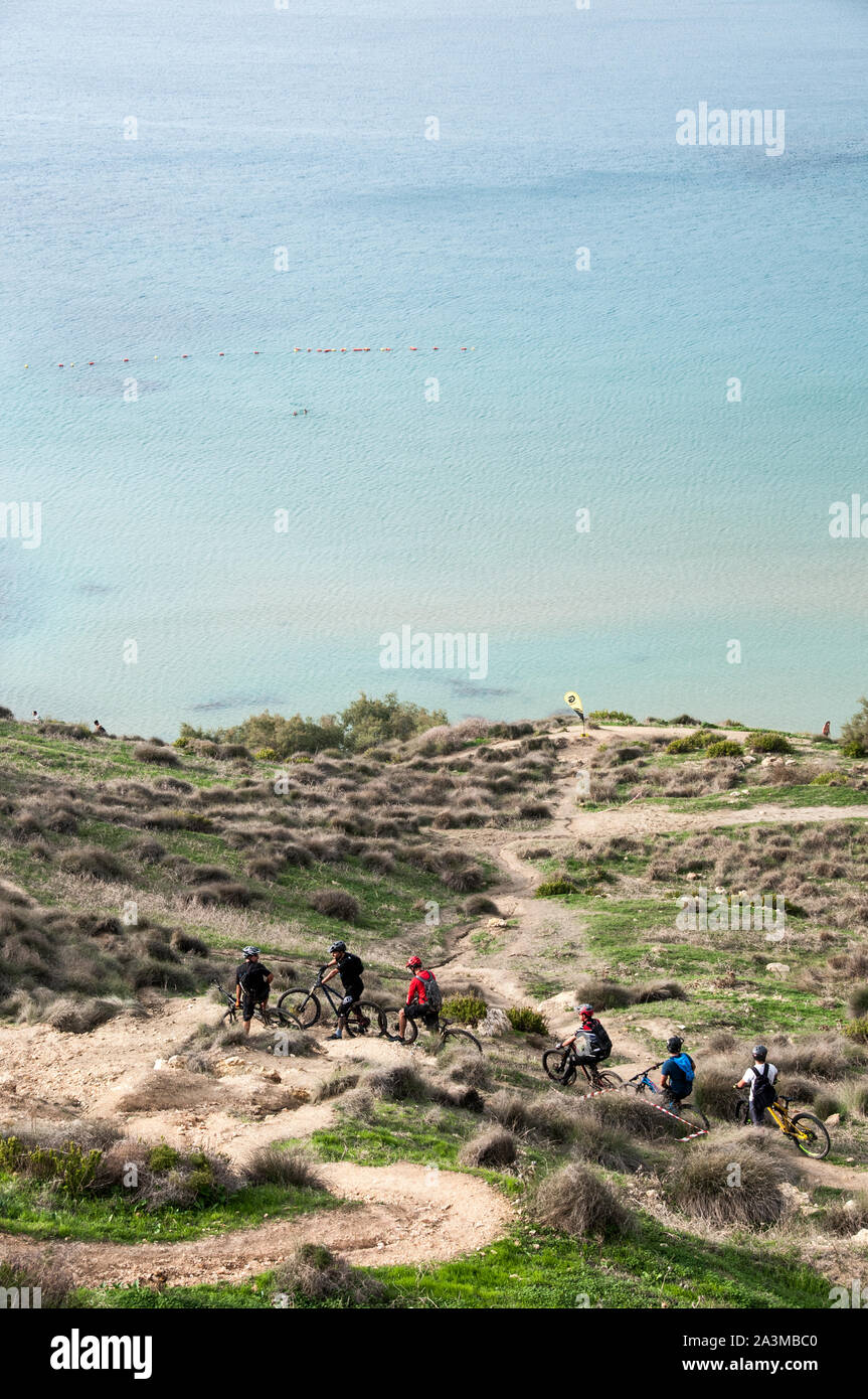 Around Malta - Mountain Biking along the coast of Malta Stock Photo - Alamy