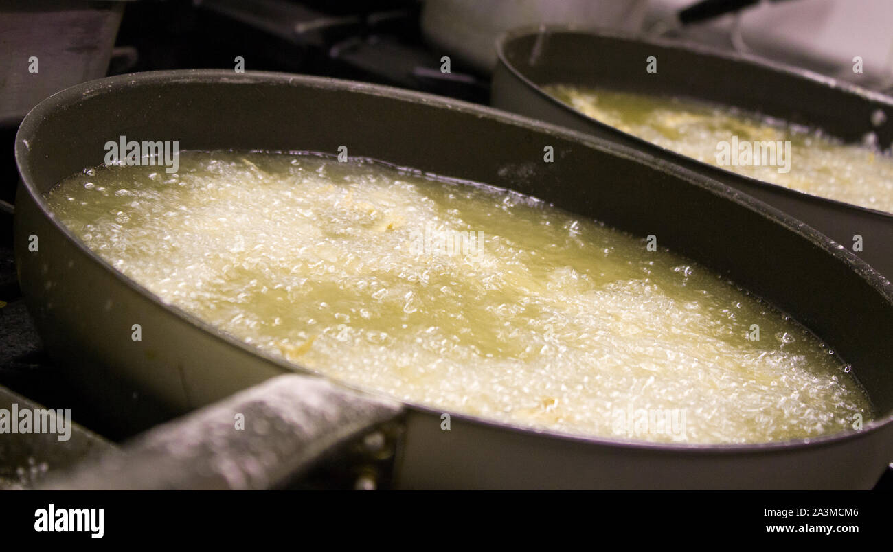 Hot bubbling oil hi-res stock photography and images - Alamy