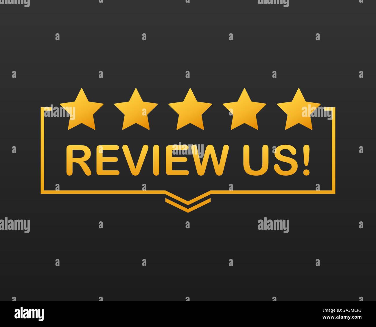 Review us. User rating concept. Review and rate us stars. Business ...
