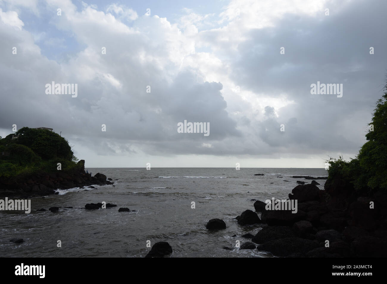 Rocks by the sea at Dona Paula. Panaji, Goa, India Stock Photo - Alamy