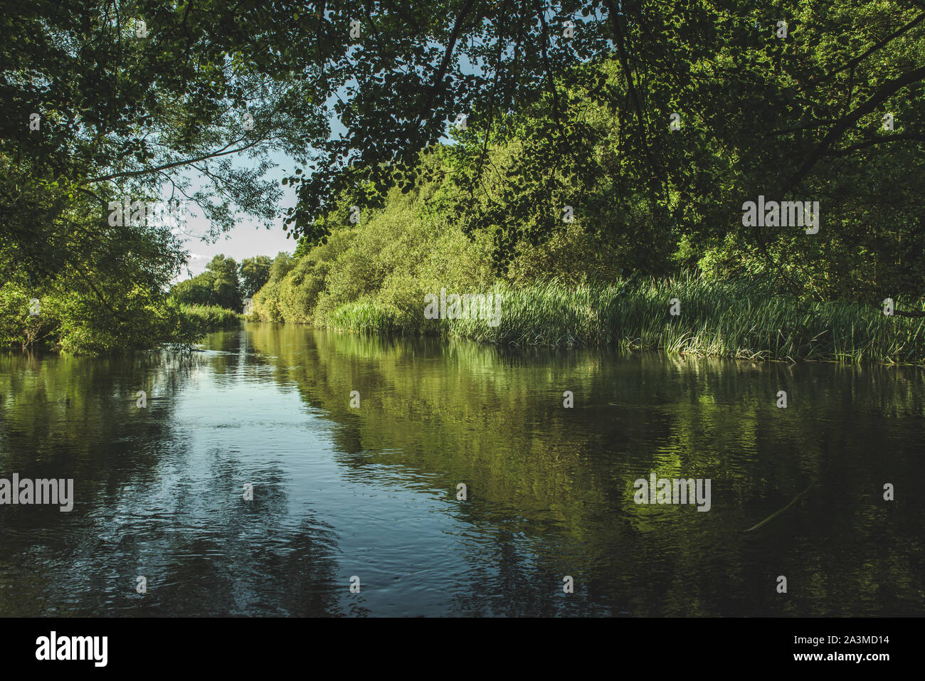 river itchen, eastleigh, uk Stock Photo - Alamy