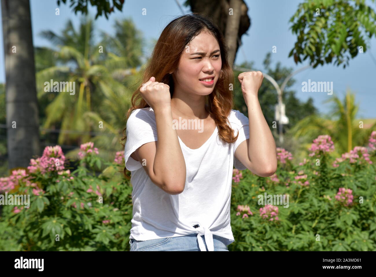 An Angry Female Woman Stock Photo - Alamy