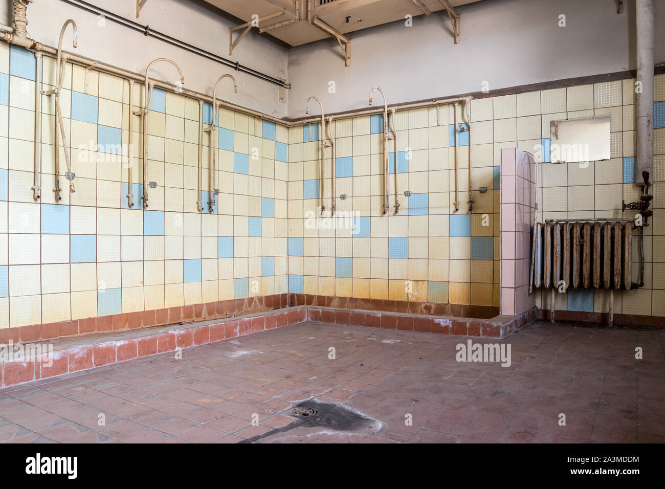Old Shower Room East Germany Stock Photo - Alamy