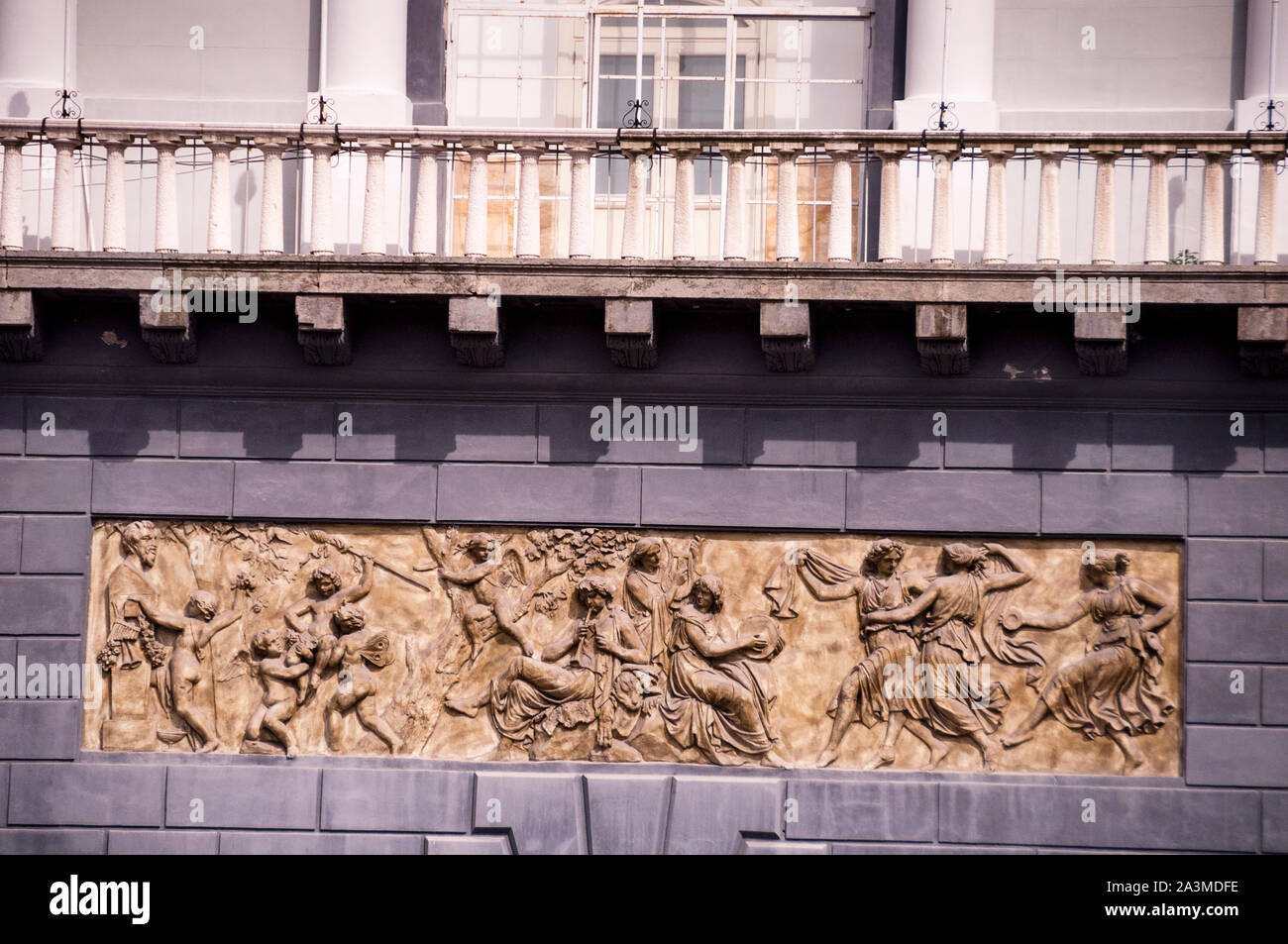 Bas-relief art in Naples, Italy Stock Photo - Alamy