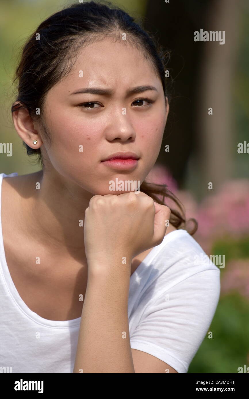 Female thoughtful hi-res stock photography and images - Alamy