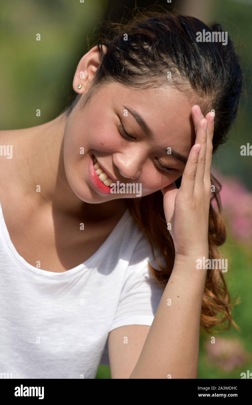 Contemplative Female Woman Stock Photo - Alamy