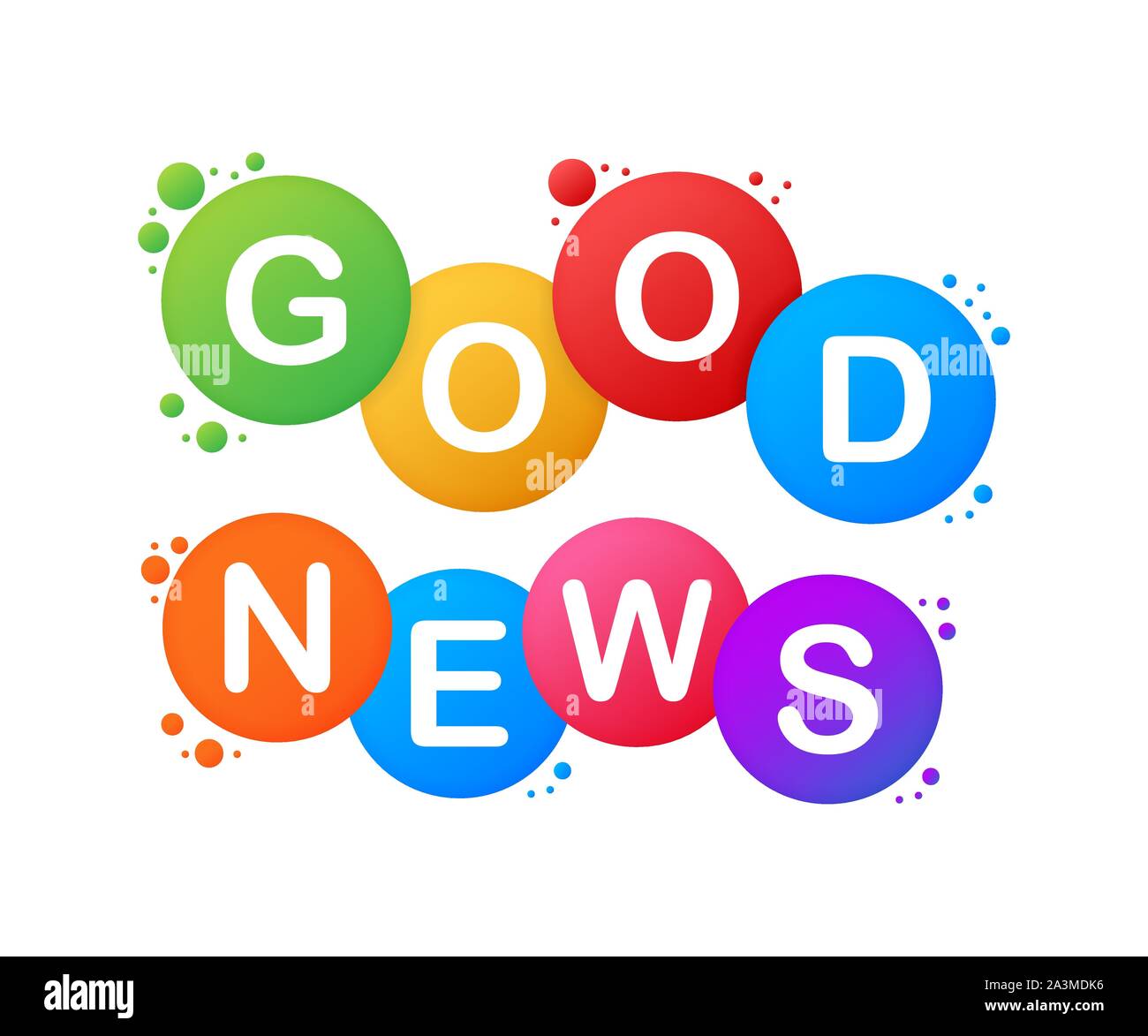 Good news. Word vector banner. Vector stock illustration Stock Vector ...