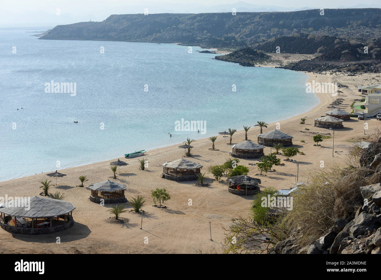 DJIBOUTI Tadjourah, beach ressort Les Sables Blancs at Red Sea ...