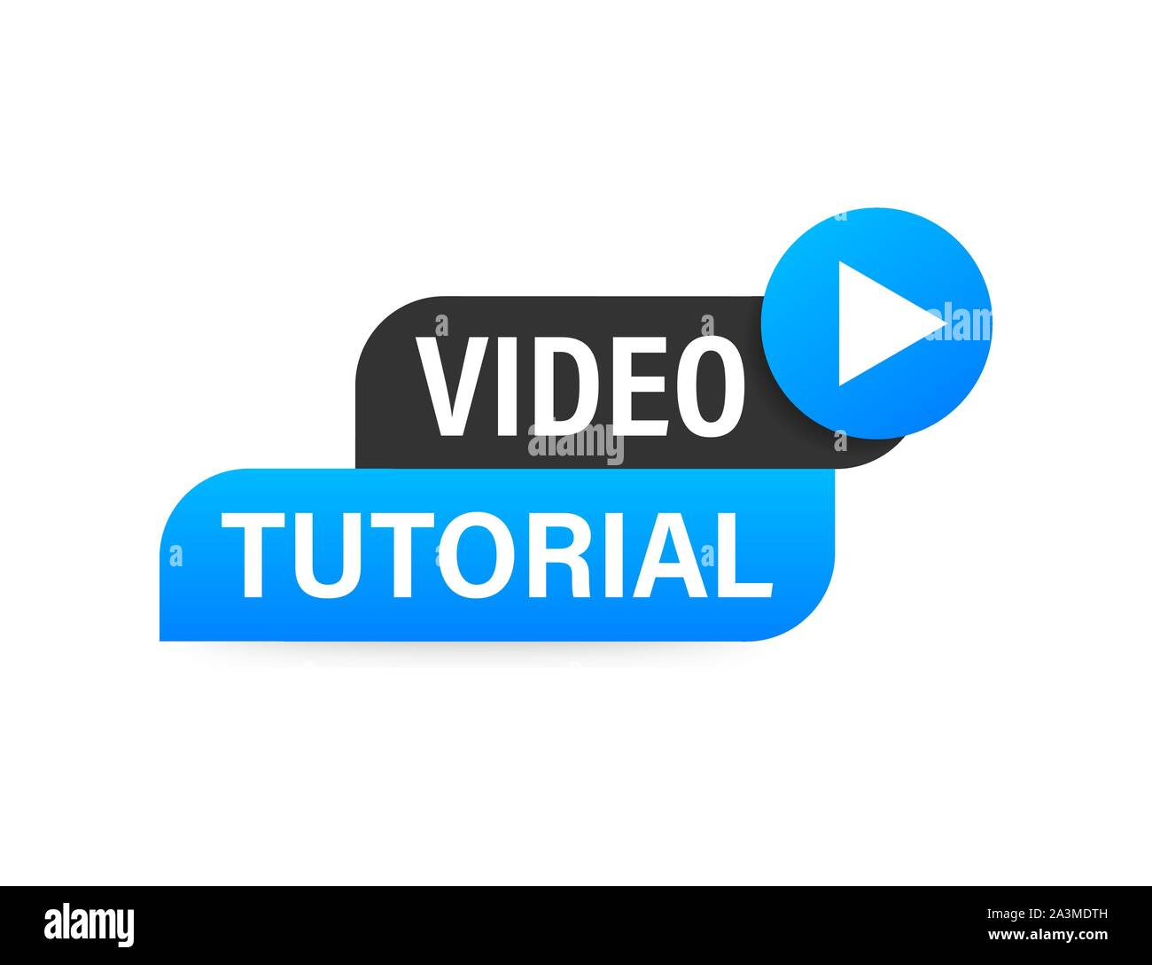 Video tutorials Button, icon, emblem, label. Vector stock illustration ... Video tutorials Button, icon, emblem, label. Vector stock illustration ...