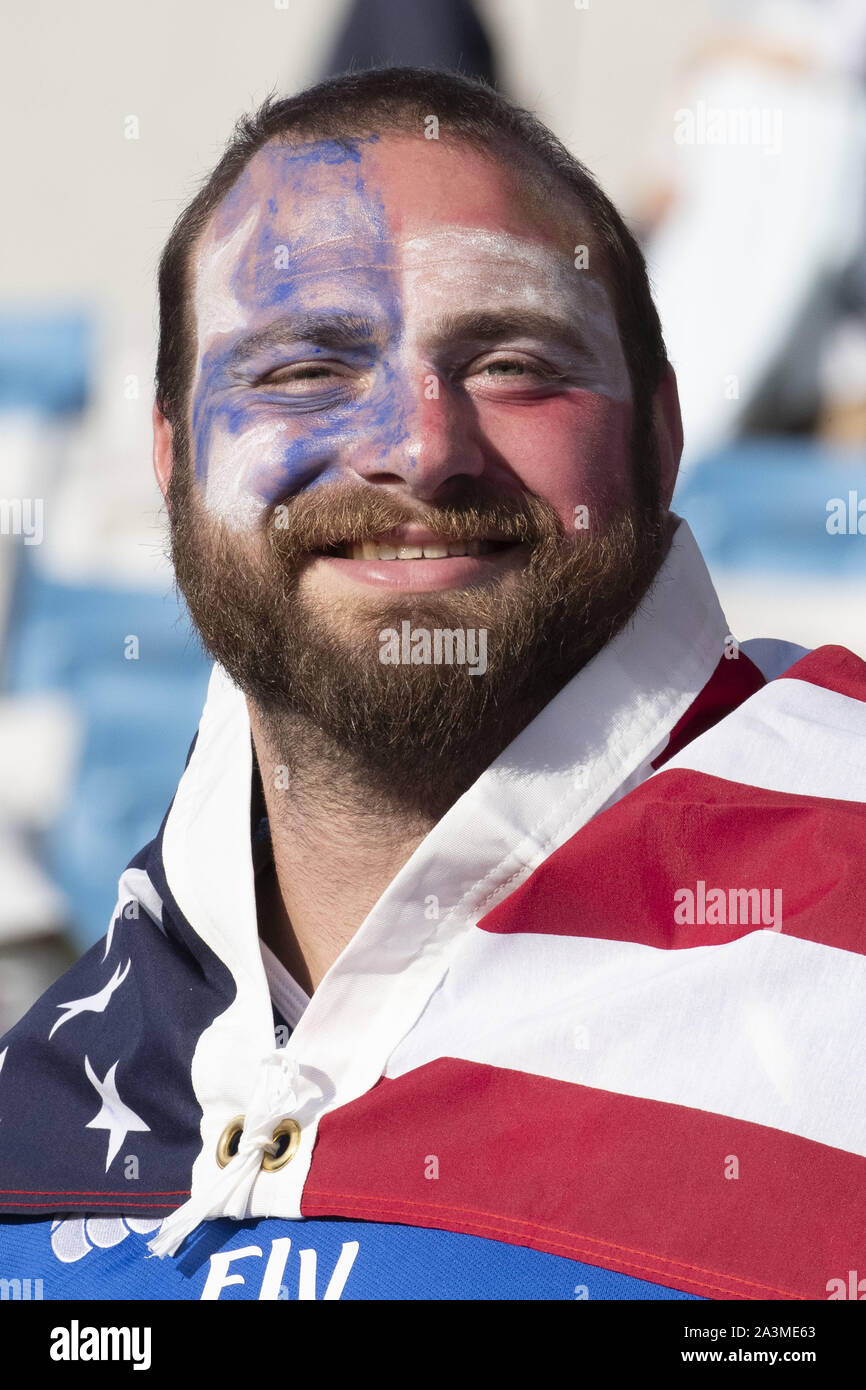 Rugby fan face paint hi-res stock photography and images - Alamy