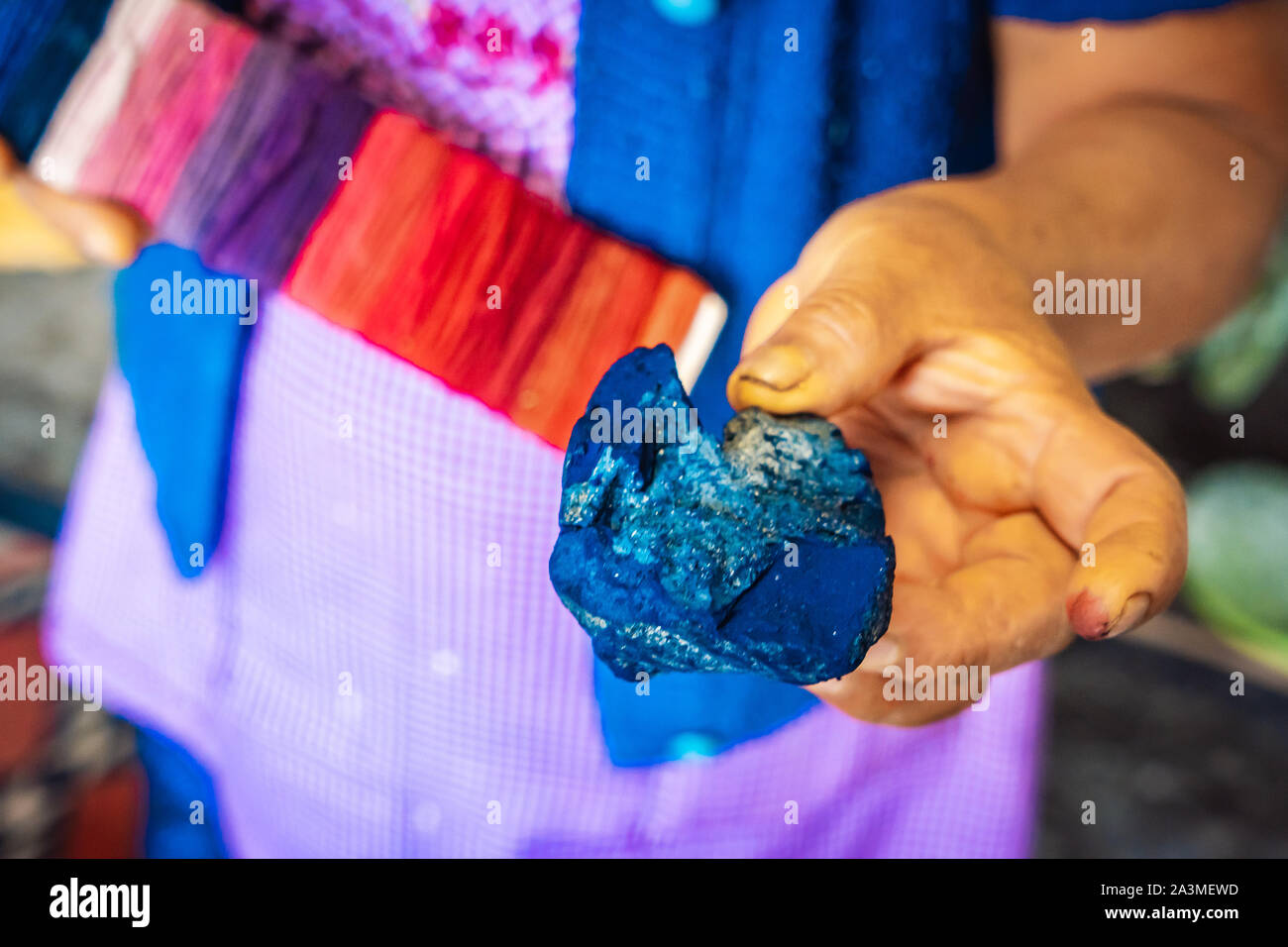 Traditional natural dying in Oaxaca, Mexico Stock Photo - Alamy