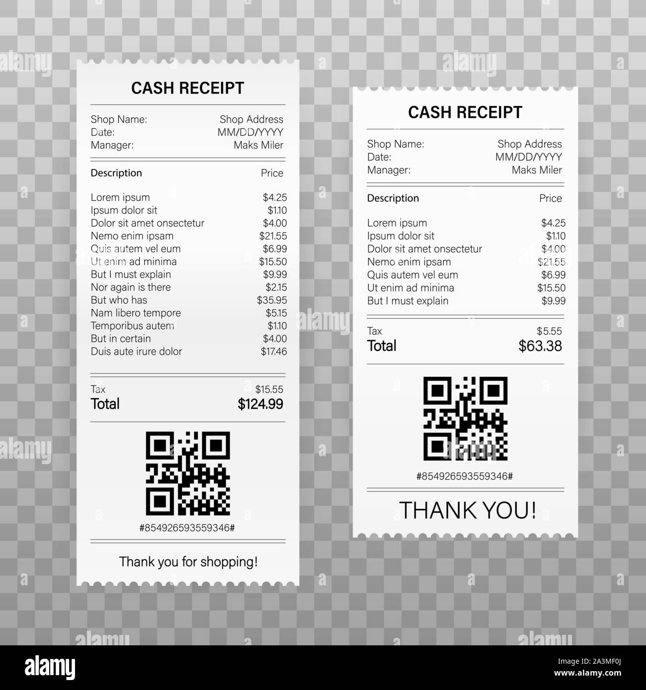 Credit card invoice Black and White Stock Photos & Images - Alamy