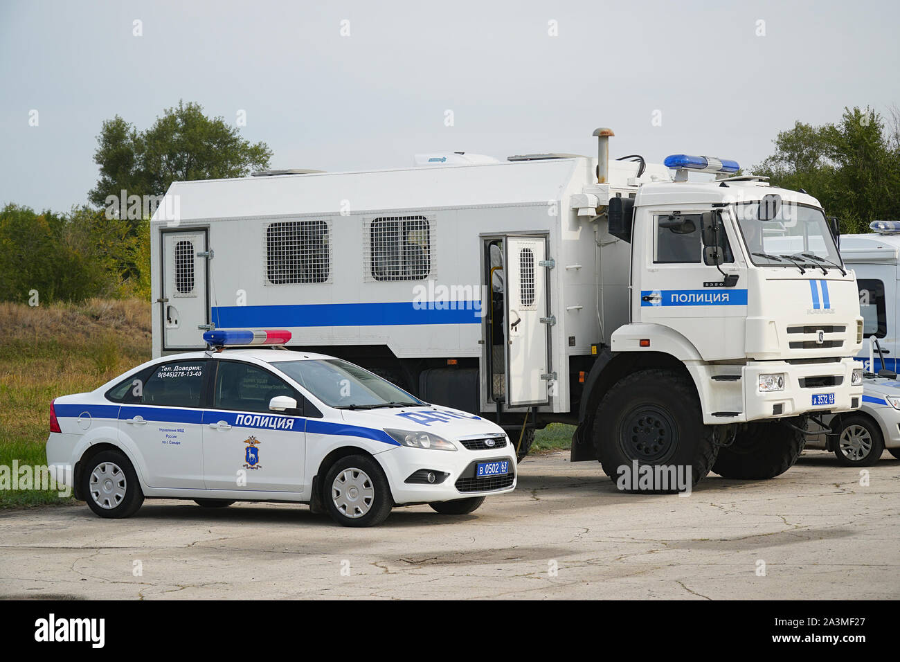 Samara, Russia - August 17, 2019: Russian police cars Stock Photo - Alamy