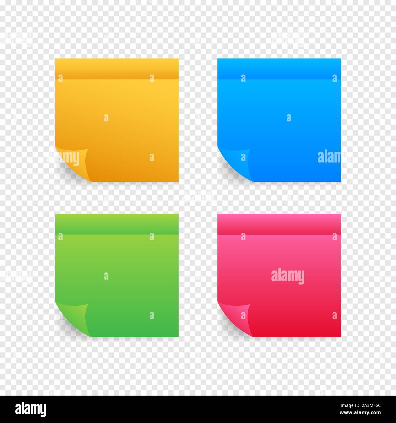 Bulletin board blank post it notes Stock Vector Images - Alamy
