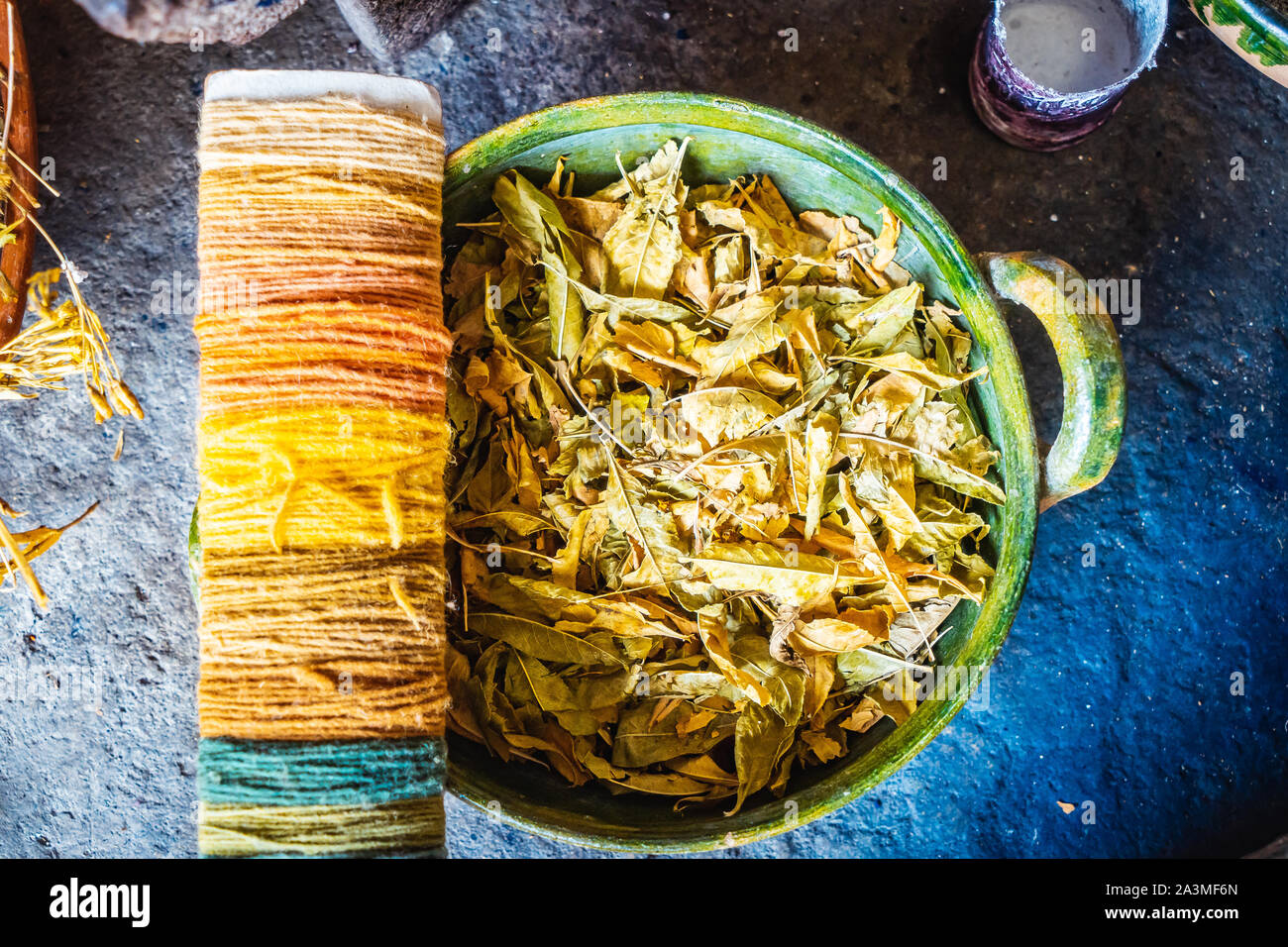 Traditional natural dying in Oaxaca, Mexico Stock Photo - Alamy
