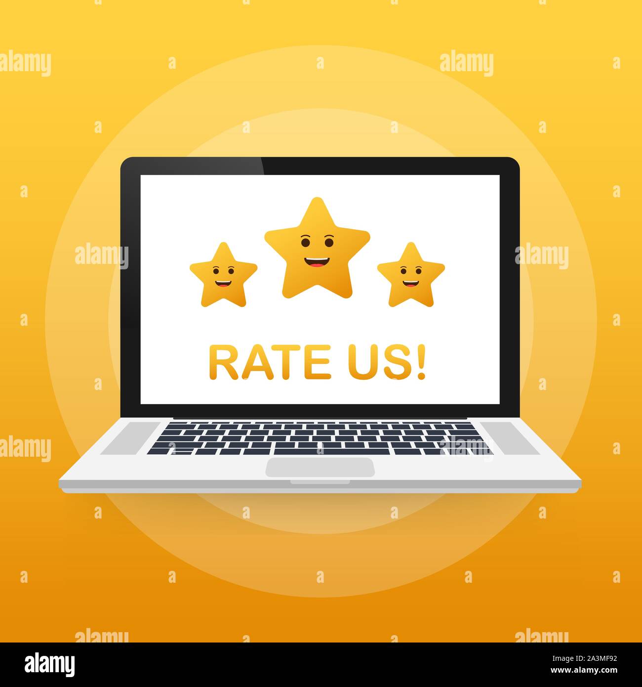 Rating stars. Flat design. User reviews, rating, classification concept ...