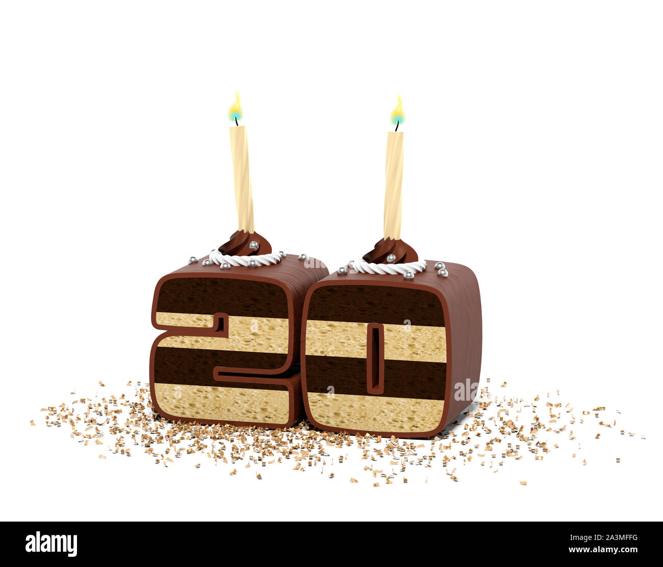 Number 20 anniversary birthday Cut Out Stock Images & Pictures - Alamy