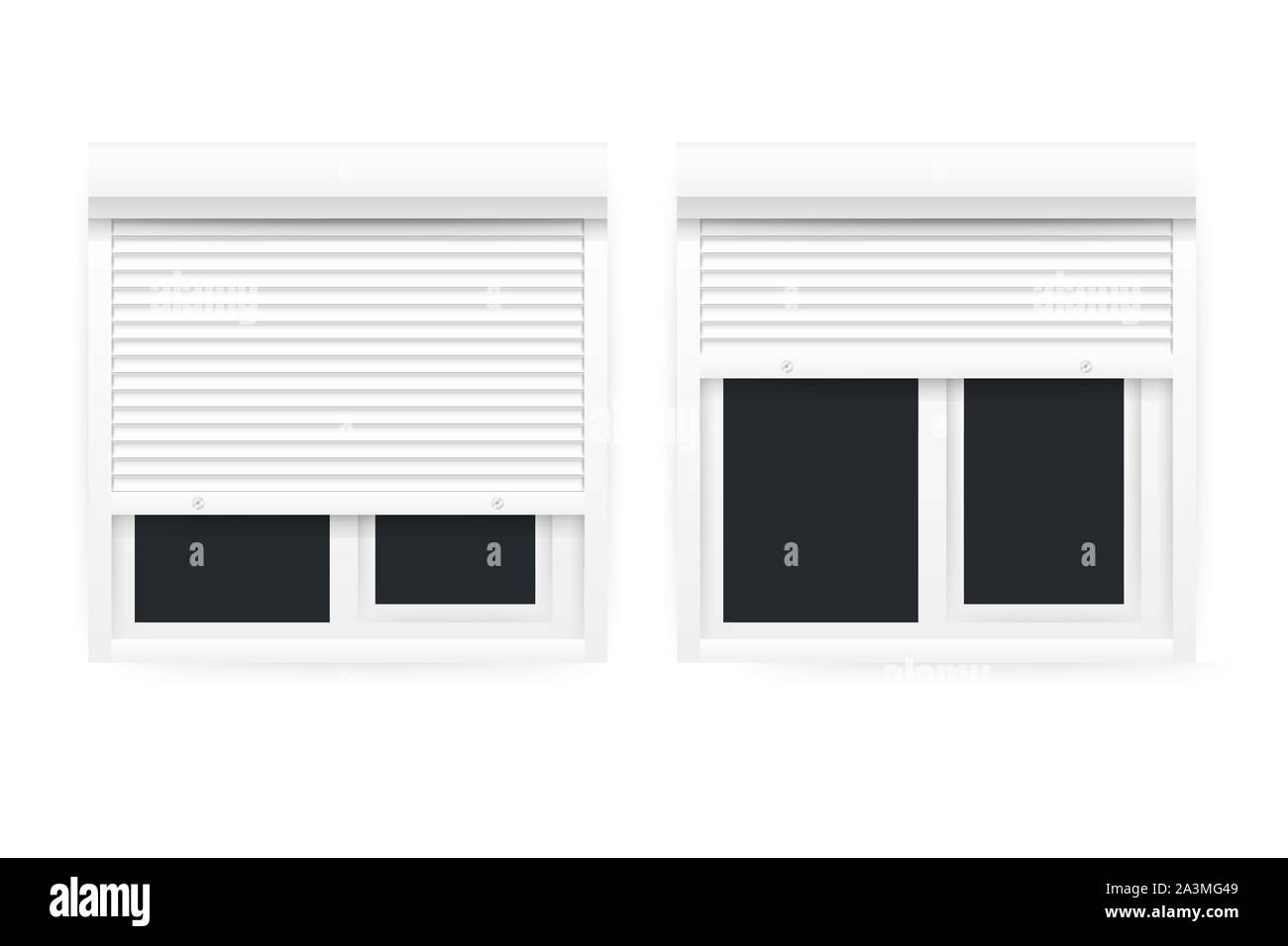 Closed roller shutter Cut Out Stock Images & Pictures - Alamy