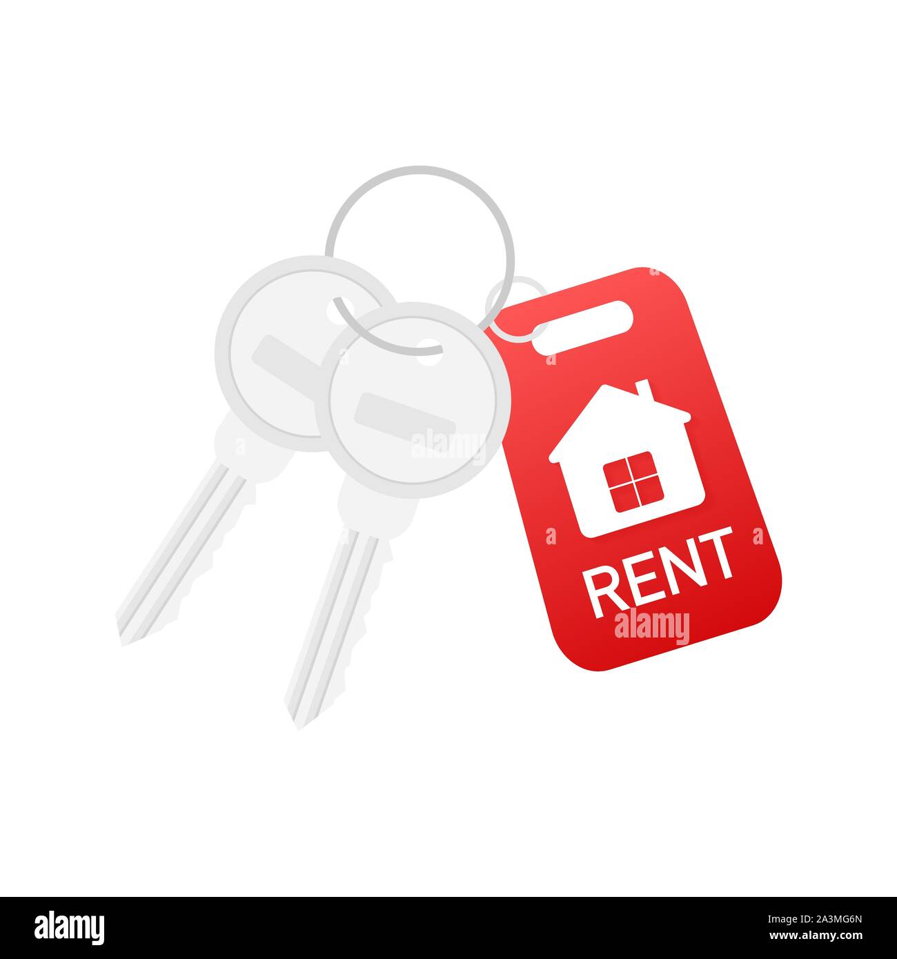 For rent house, concept. Real estate agent holds the key from the home ...