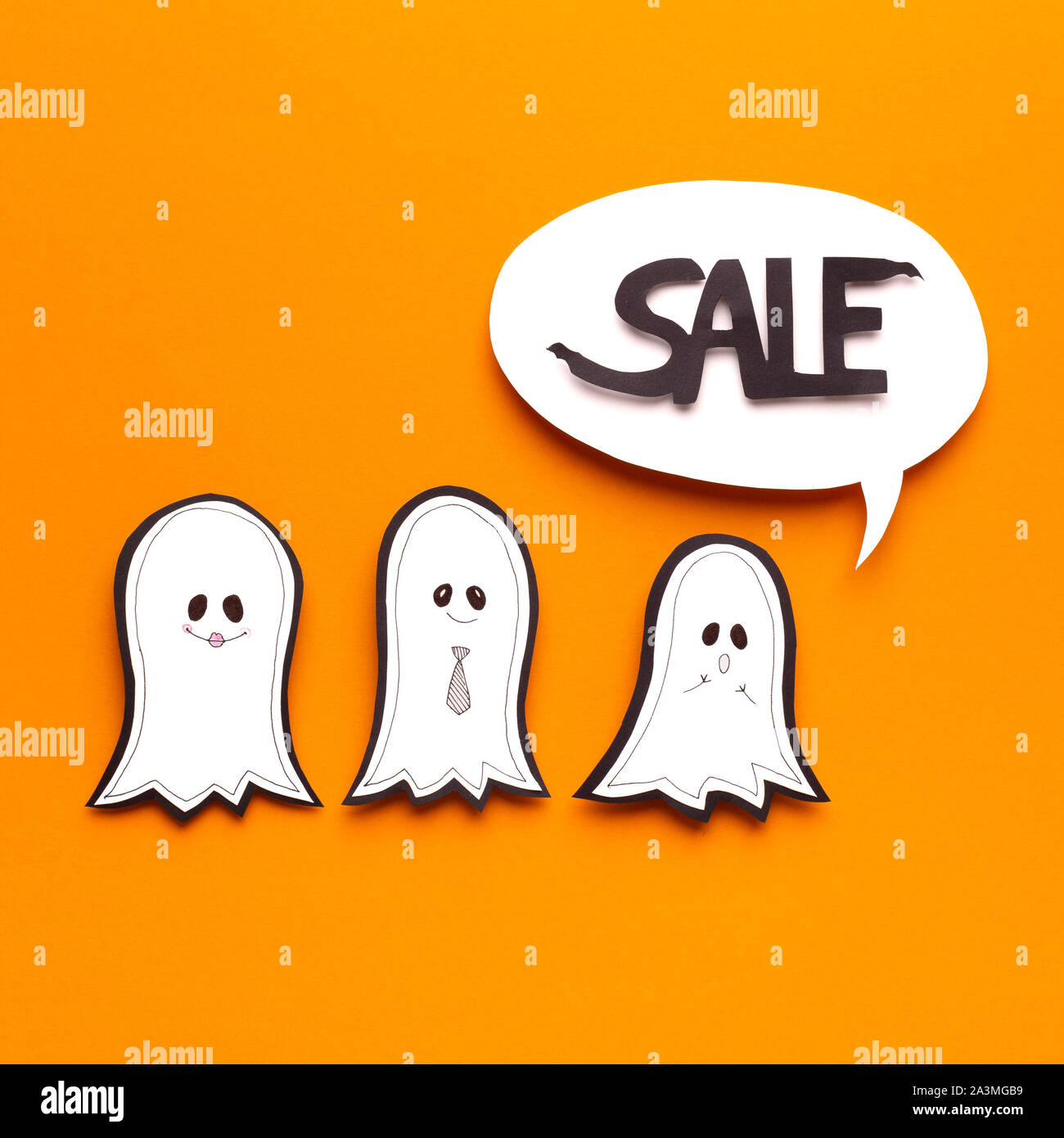 Cartoon illustration halloween ghost hi-res stock photography and ...