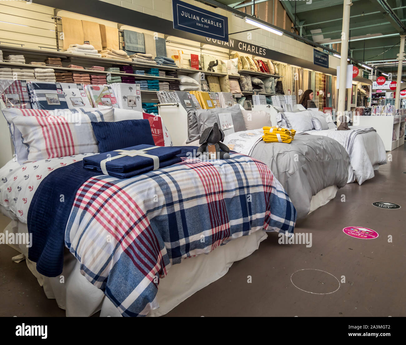 Multi shopping experience in the bedding department at a retail ...