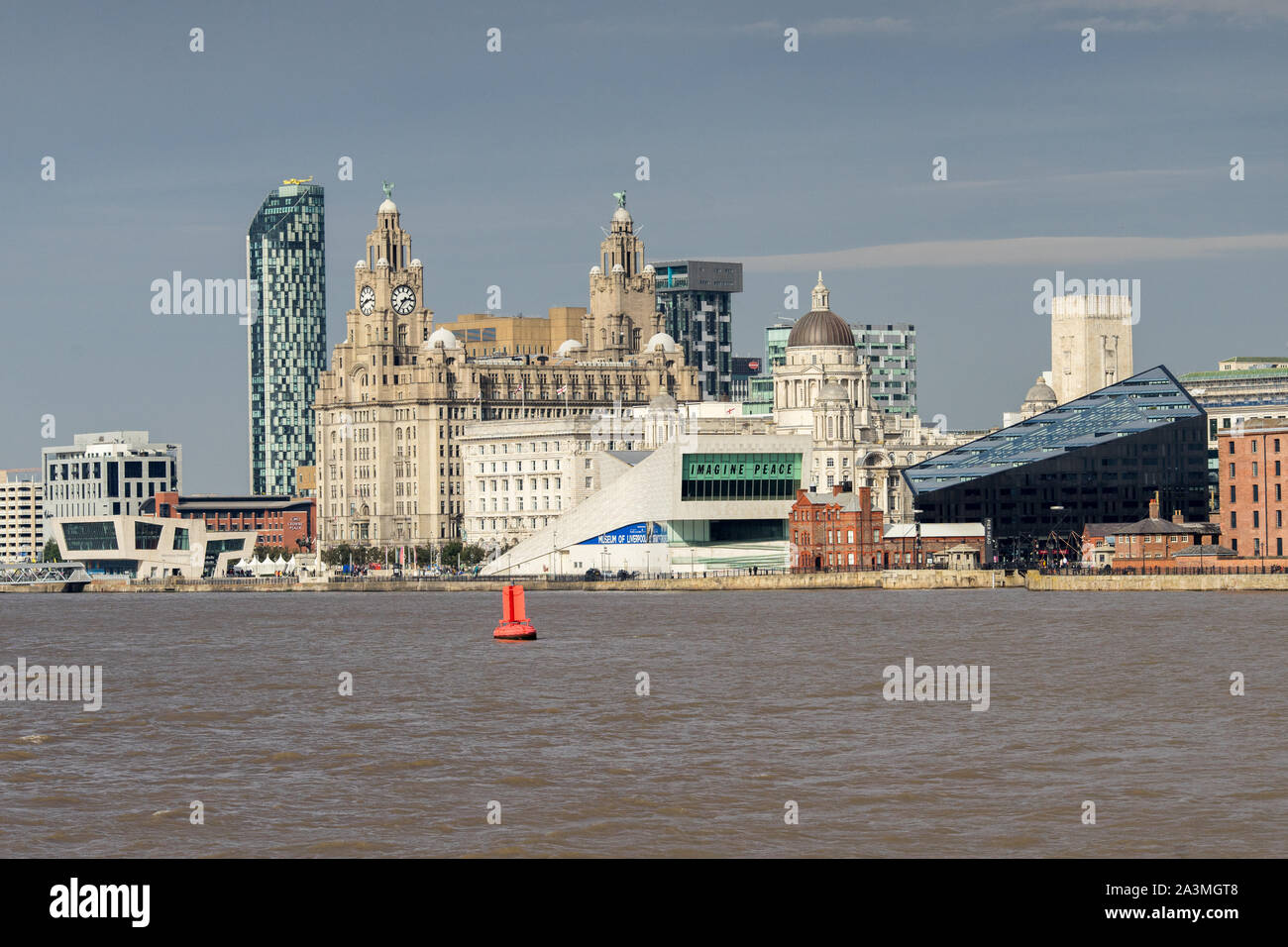 The iconic Liverpool Three Graces skyline being obscured by ...