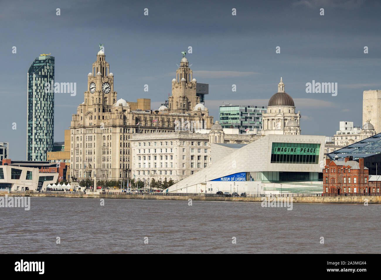 The iconic Liverpool Three Graces skyline being obscured by ...