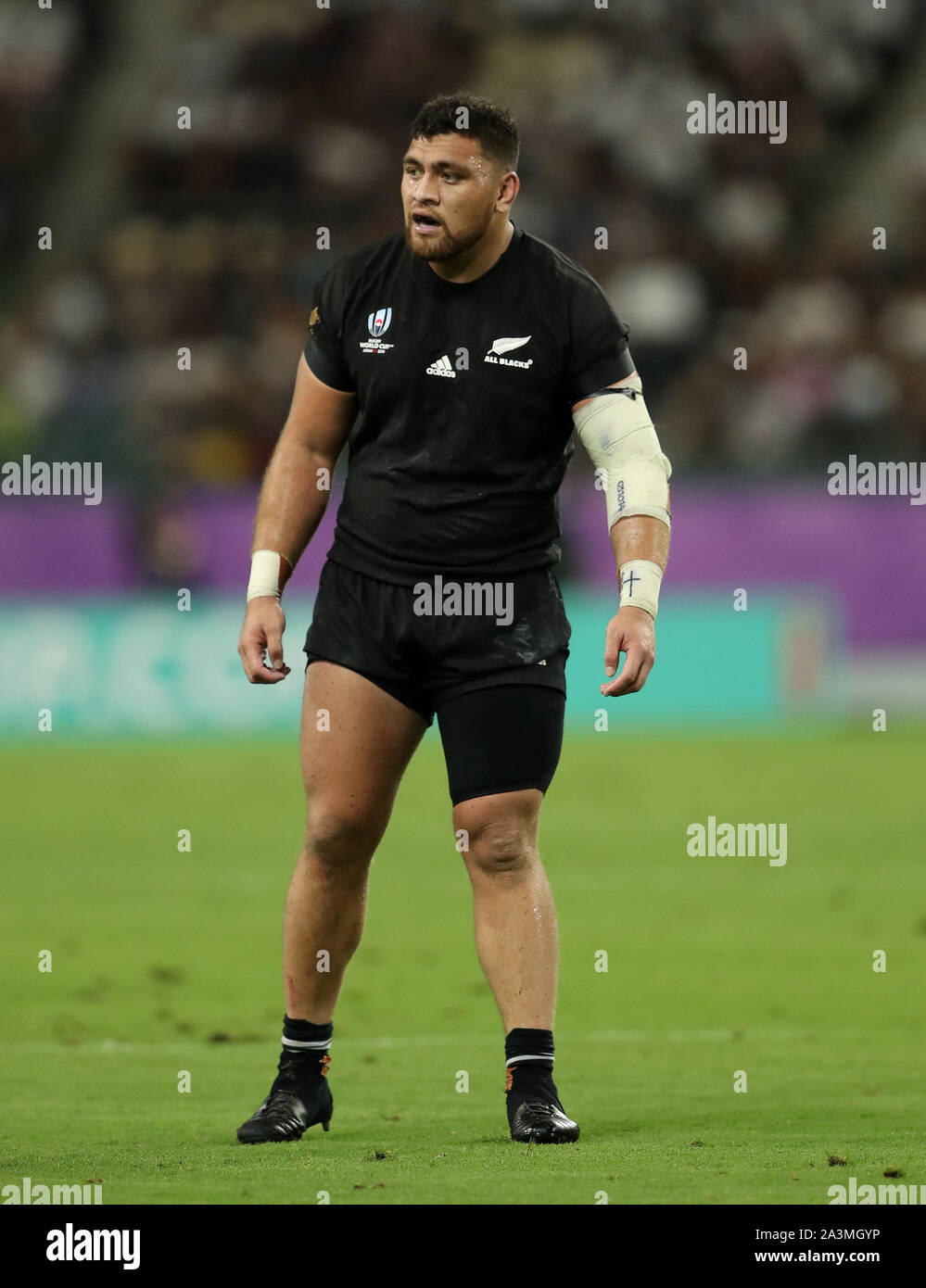 New Zealand's Atu Moli during the 2019 Rugby World Cup match at Oita ...