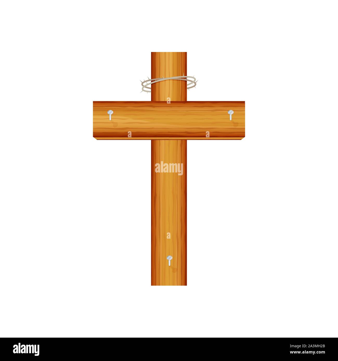 Cross wood vector design on white background,Happy Halloween cross icon ...